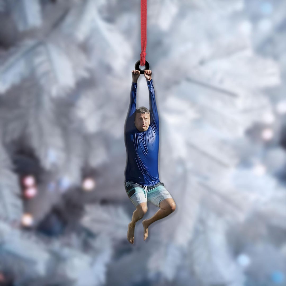 I Think You Should Leave Zip Line Acrylic Christmas Ornament, Funny ...