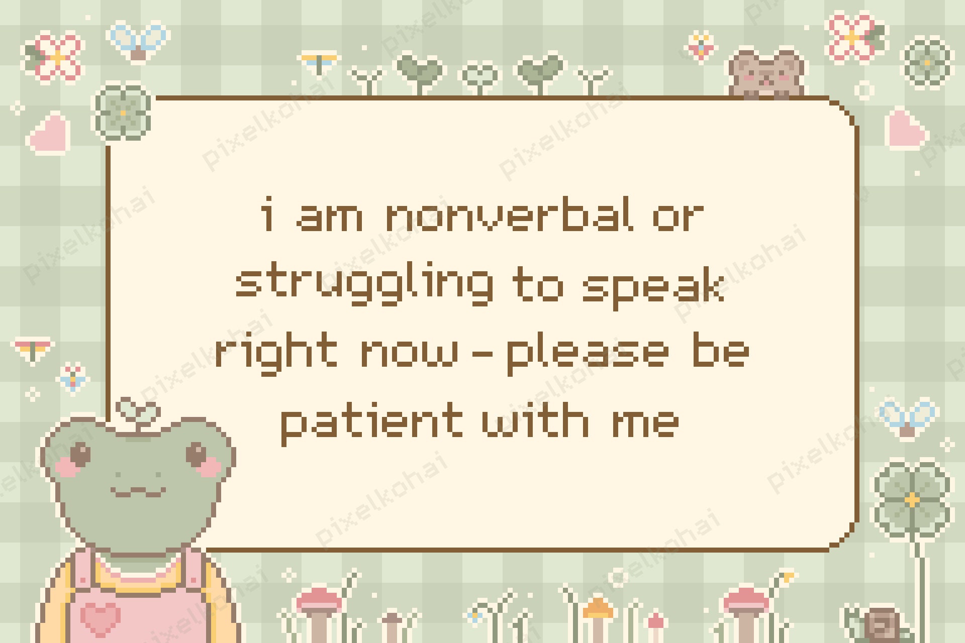 Cute Froggy Printable Communication Cards Non Speaking Non Verbal Semi ...