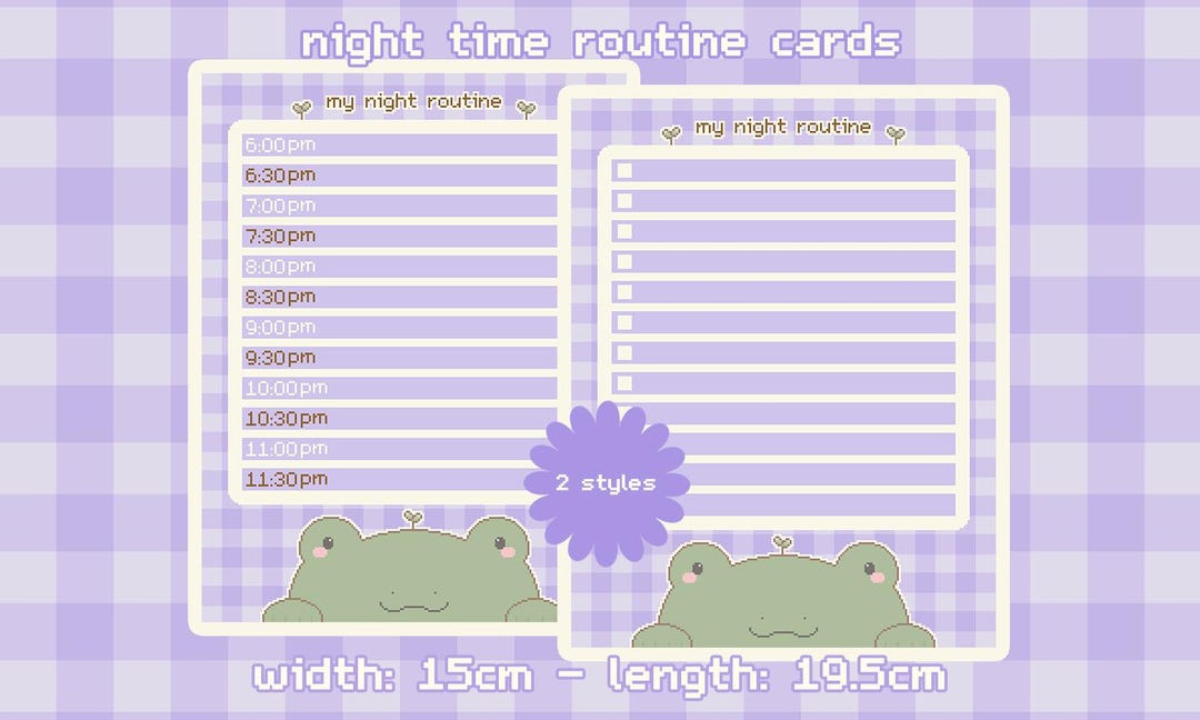 Frog Night Routine Organisers | Printable | Neurodivergent | Autism ...