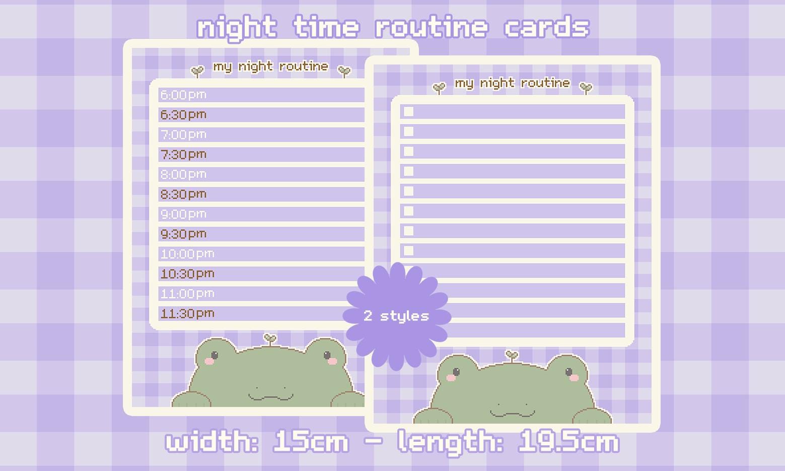 Frog Night Routine Organisers Printable Neurodivergent Autism ADHD ...