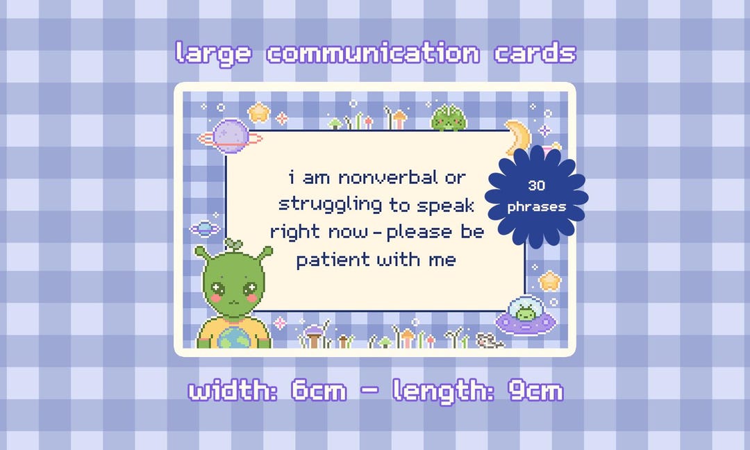 Alien Printable Communication Cards | Non Speaking | Non Verbal | Semi ...