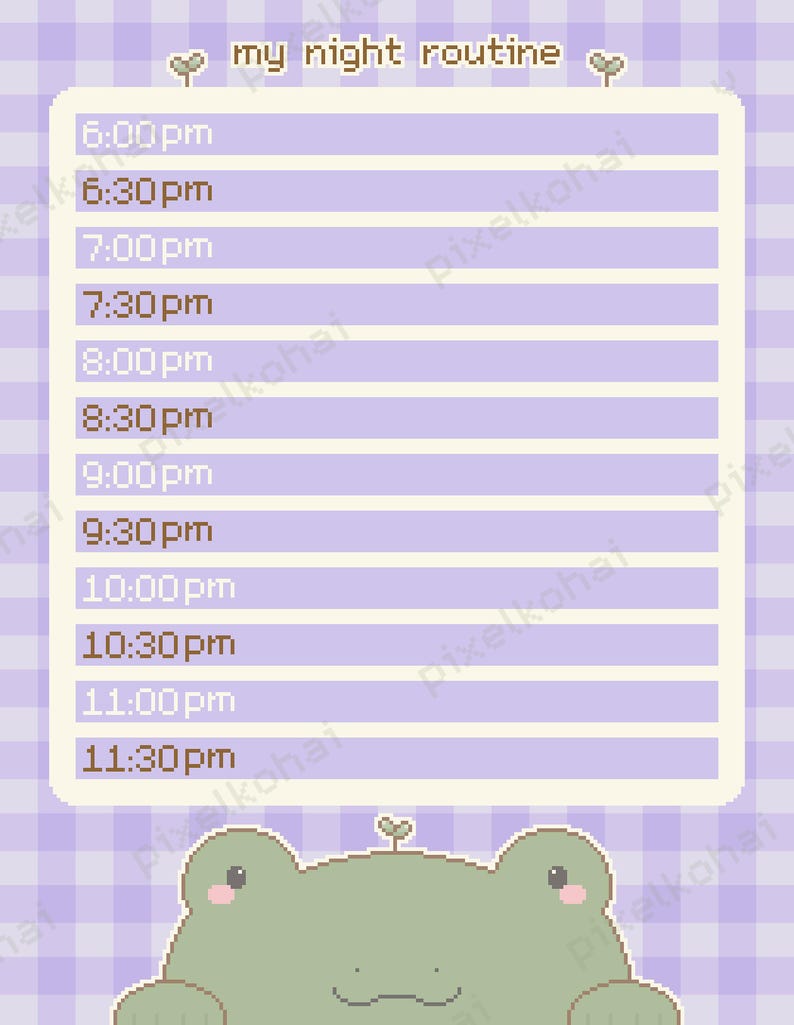 Frog Night Routine Organisers | Printable | Neurodivergent | Autism ...