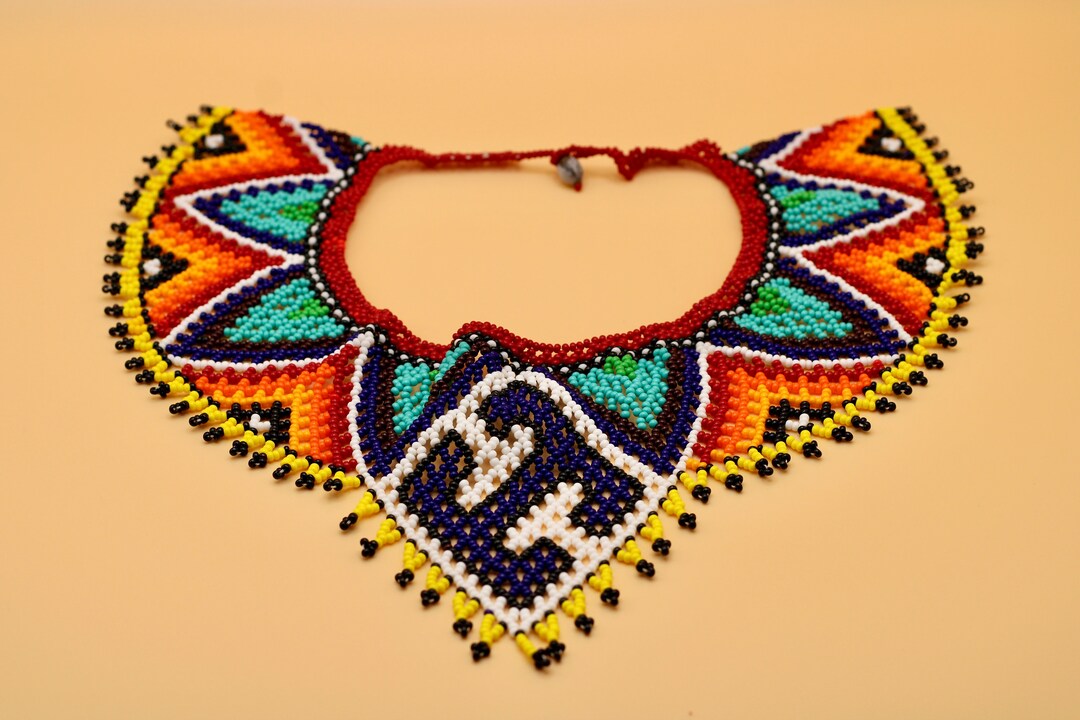 Breaded Necklace Huni Kuin Indigenous Tribe - Etsy