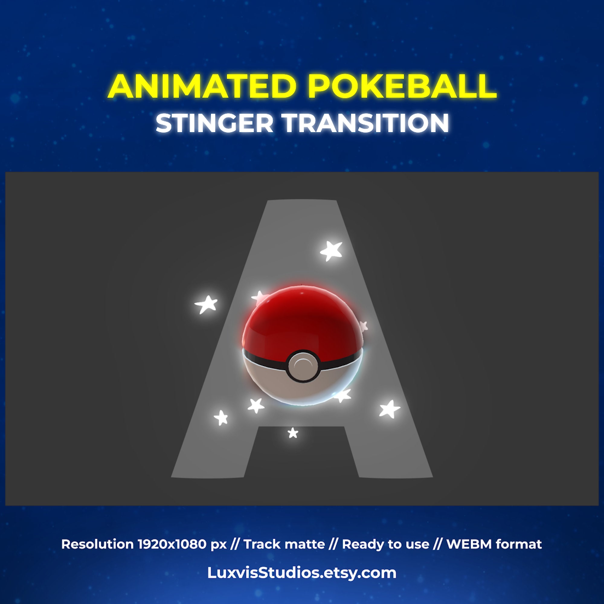 Pokeball Stinger Transition | Stream Transition | Animated Stream ...