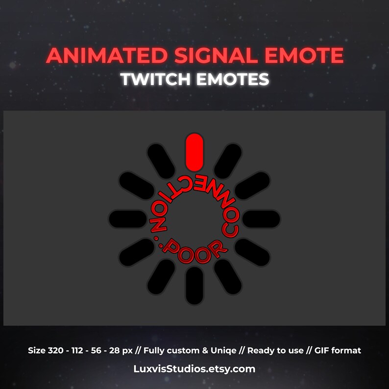 Buffertwitch Animated Emote Lost Connection Animated Emotes Signal Sub ...