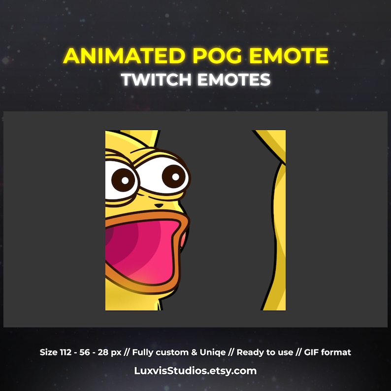 Animated Pikachu Pog Face Animated POG Emote Twitch Emotes Pokemon ...