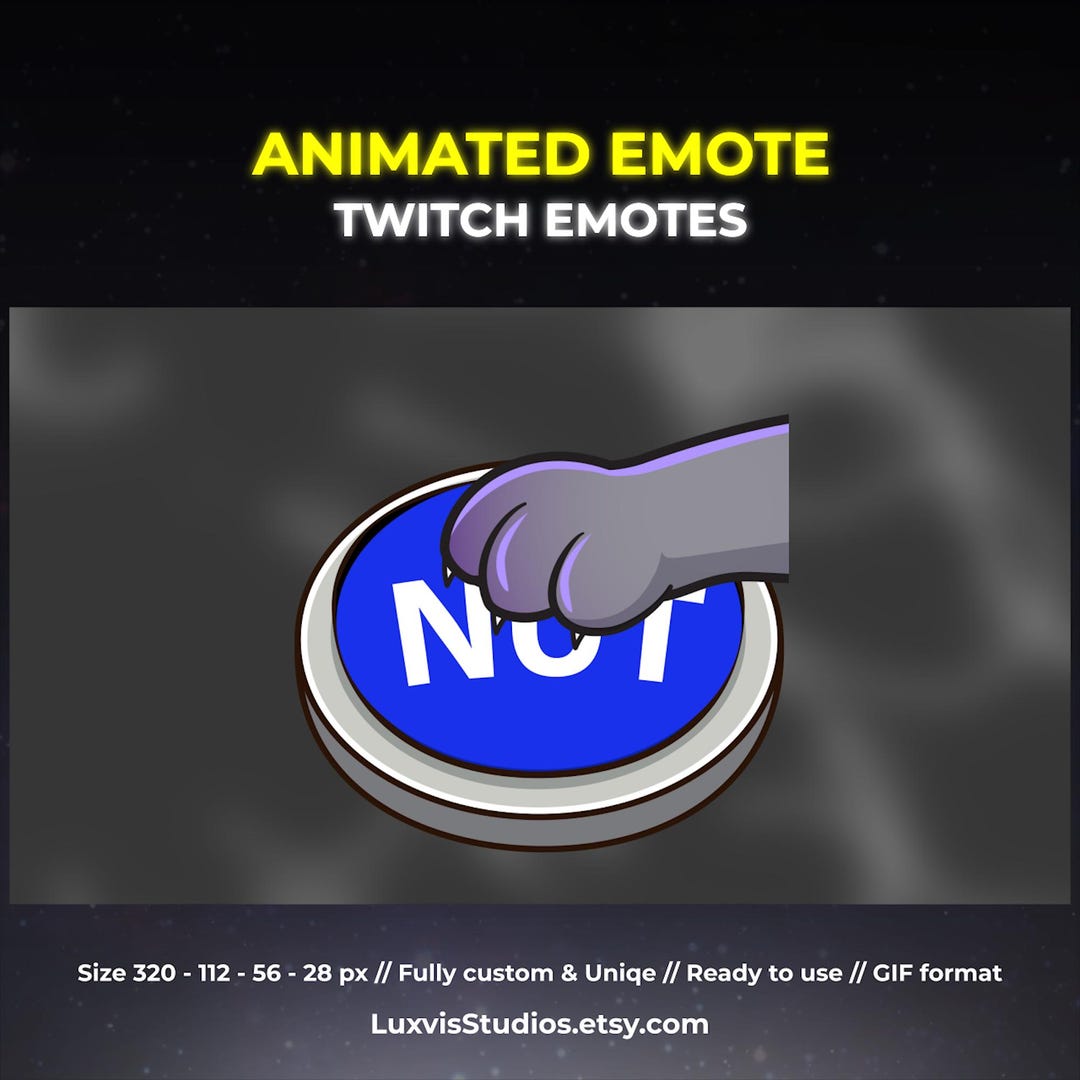 Animated Nut Cat Emote: Twitch/kick Stream Animation - Etsy