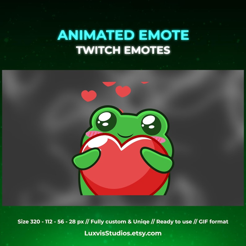 Animated Frog Twitch Emote: Streaming Animation - Etsy