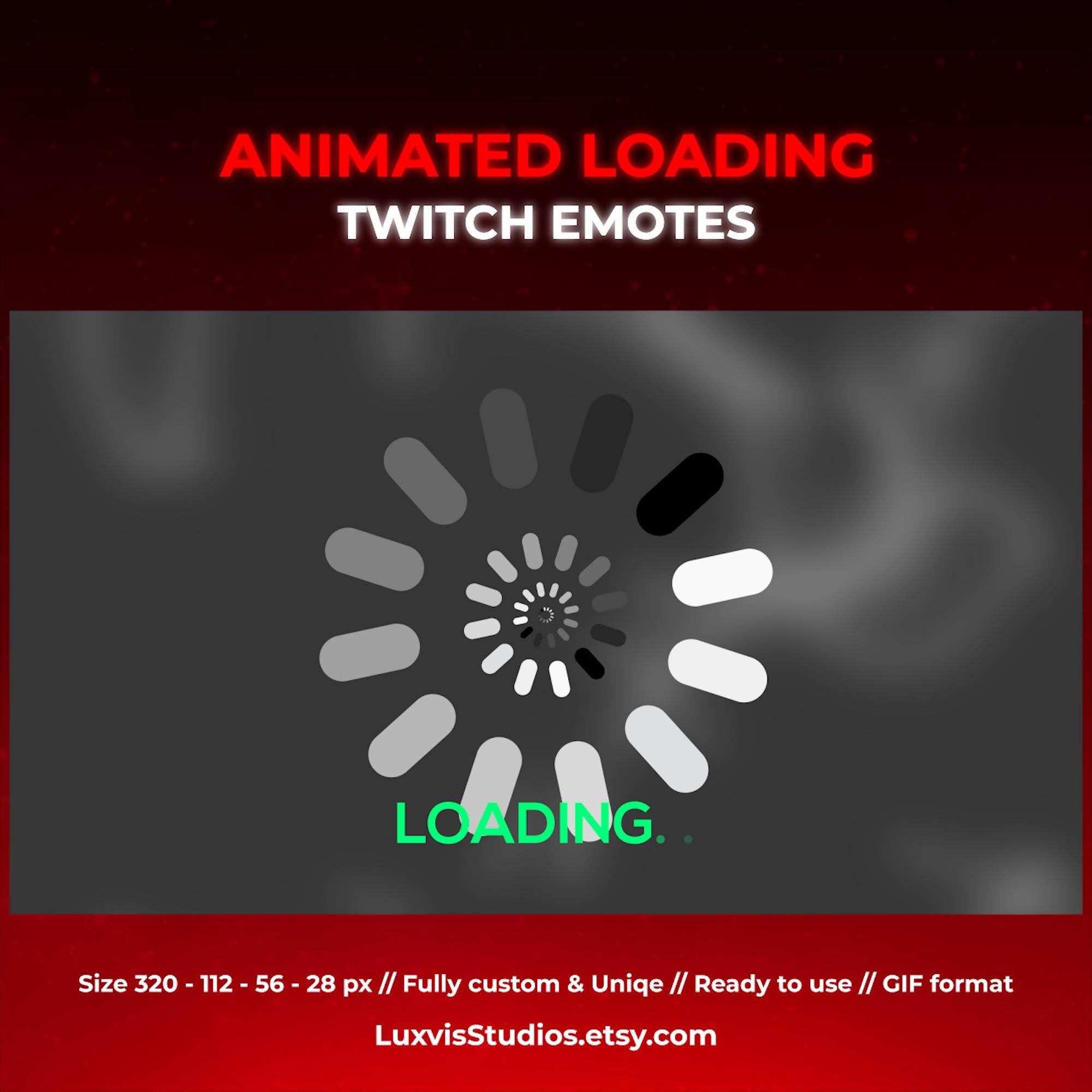 Loading Animated Emotes | Twitch Animated Emote | Loading Sub Emoji ...
