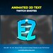 Animated 2D Text Emote | Twitch Emotes | Animated Emotes | 2D Text ...