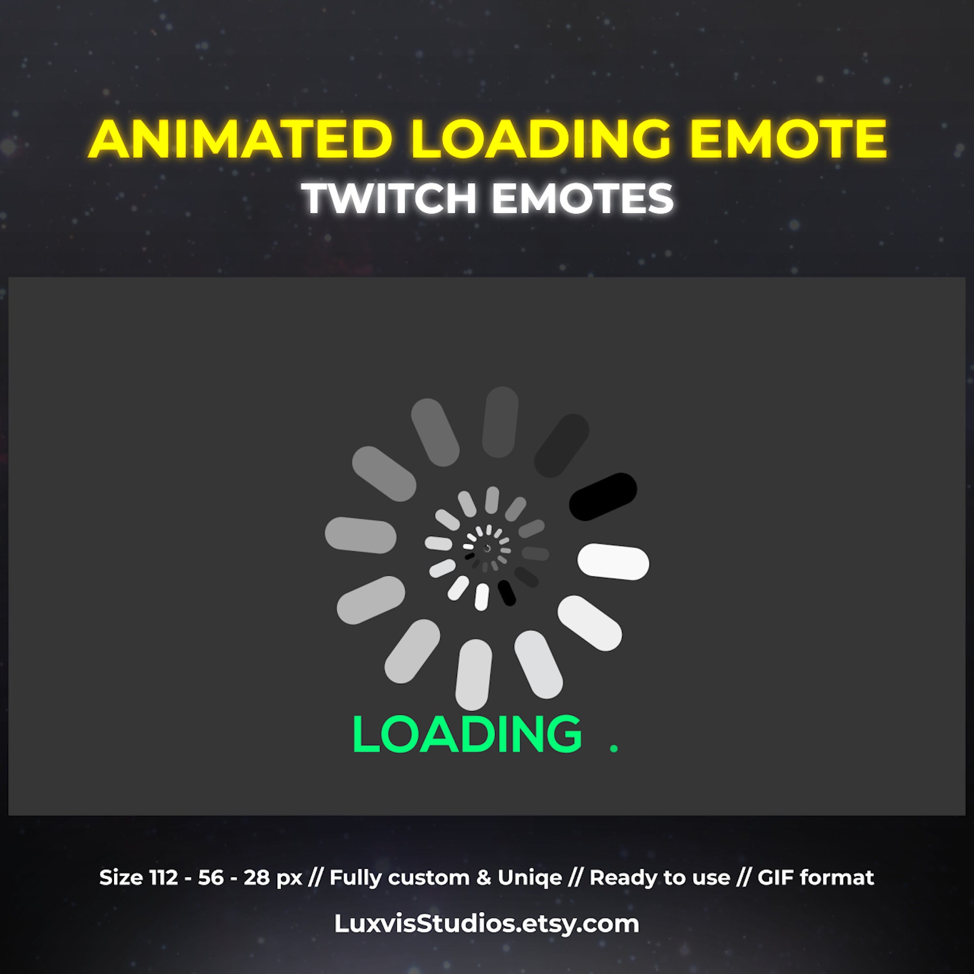 Loading Animated Emotes Twitch Animated Emote Loading Sub Emoji Twitch ...