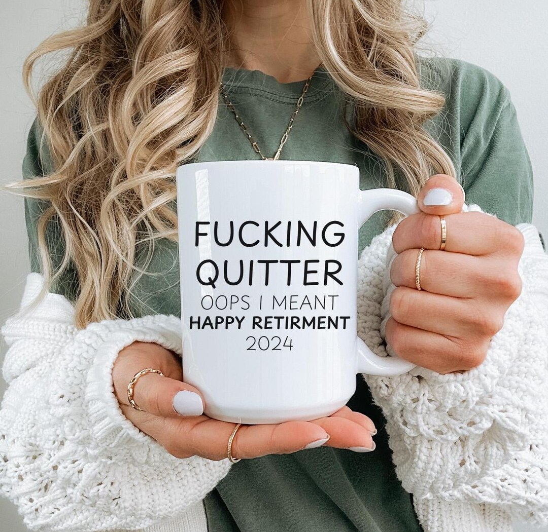 Quitter Mug, Retirement Mug, Funny Co Worker Mug, Sarcastic Mug, Gift ...
