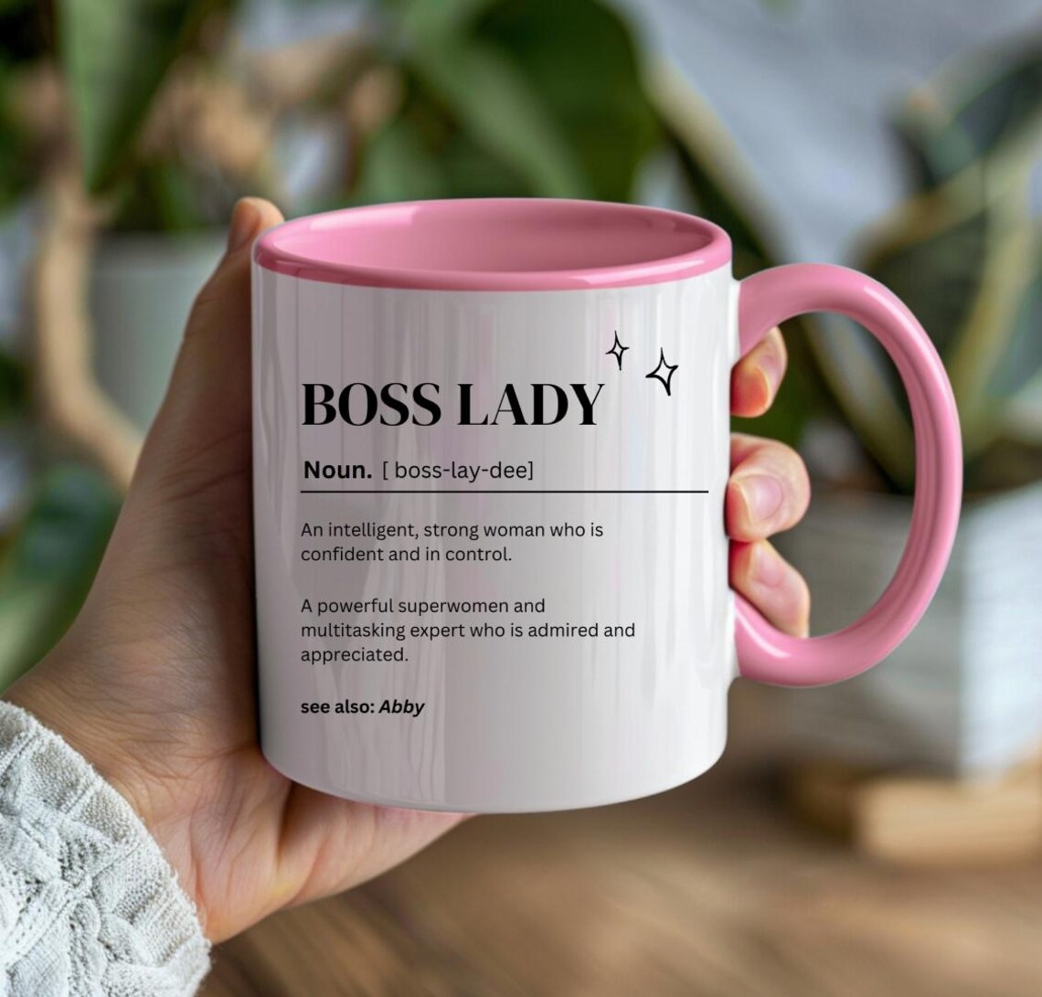 Boss Lady Mug, Boss Ladies, Boss Mug, Definition Mug, Office Mug, Boss ...