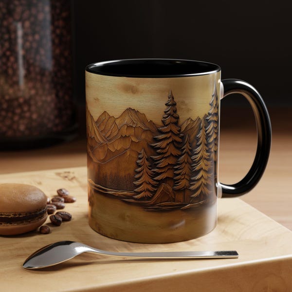 Carved Ceramic Mug - Etsy