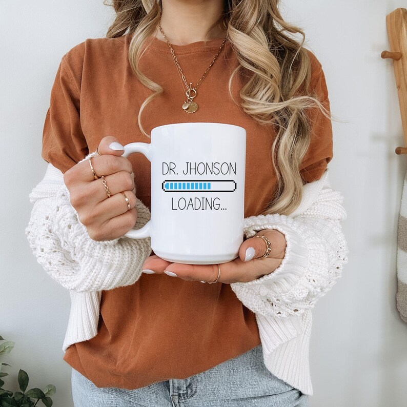 Doctor is Loading Mug, Custom Doctor in Progress Mug, Student Doctor ...