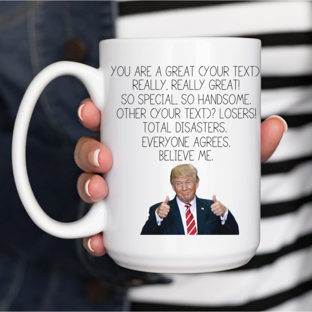 Custom Funny Trump Mug, Coworker Custom Name, Republican Gift, Trump ...