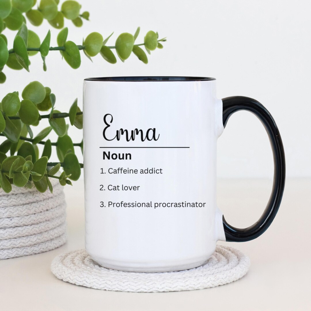 Funny Custom Definition Mug, Personalized Name Coffee Cup, Unique Gift ...
