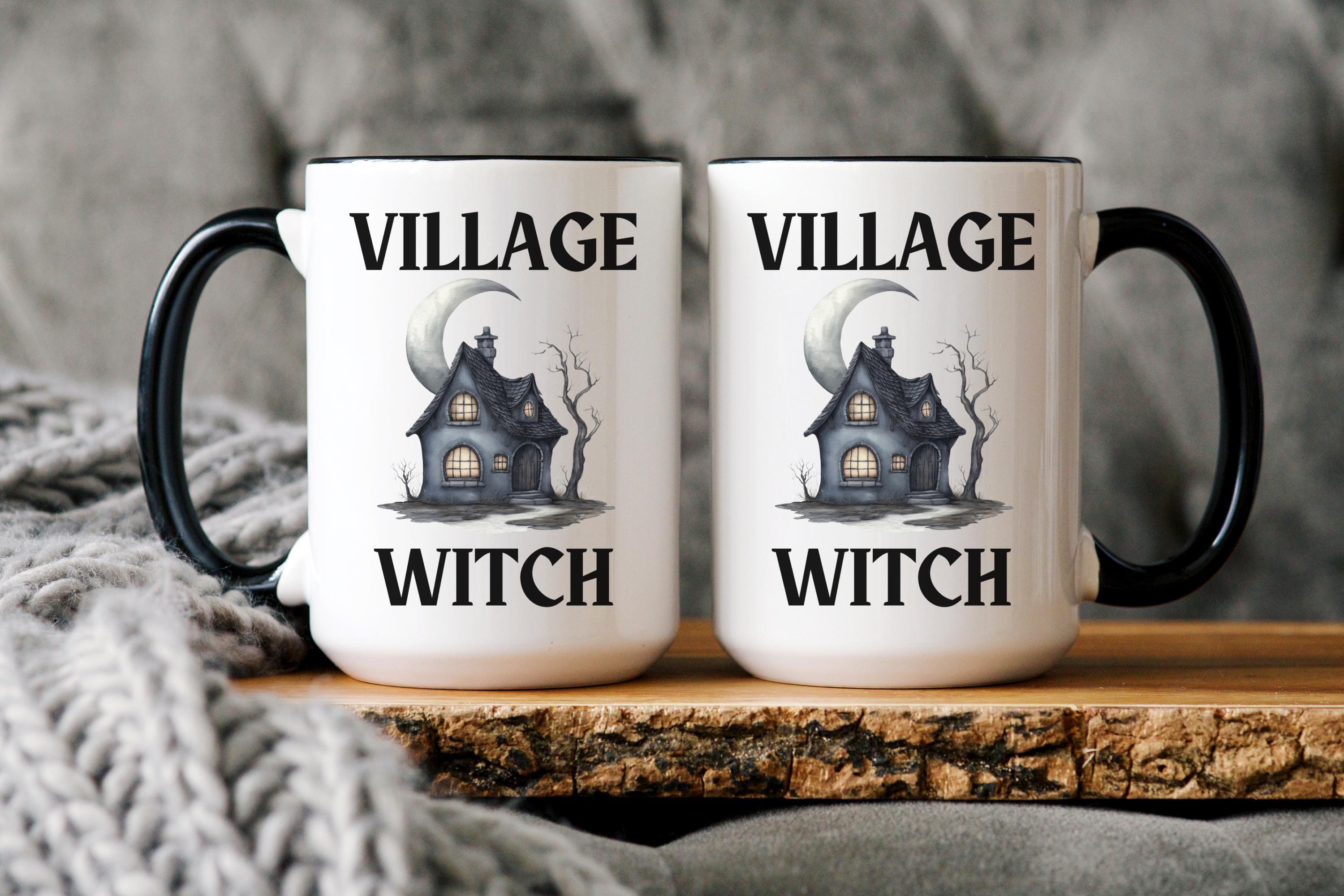 Village Witch Mug, Spooky Coffee Cups, Witch Mugs, Witchy Gift Idea ...