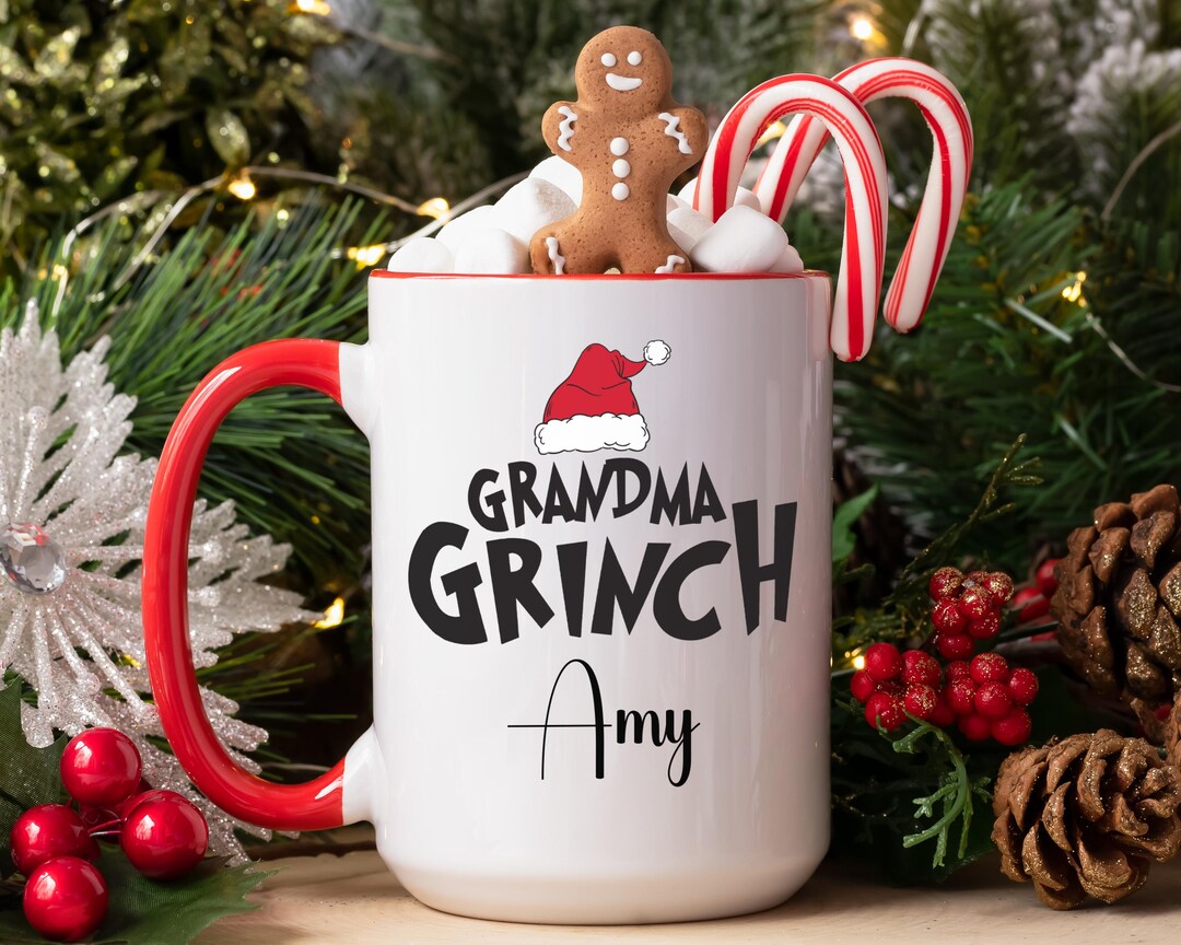 Grinch Mug, Grandma Grinch, Christmas Grinch Mug, Christmas Mug ...