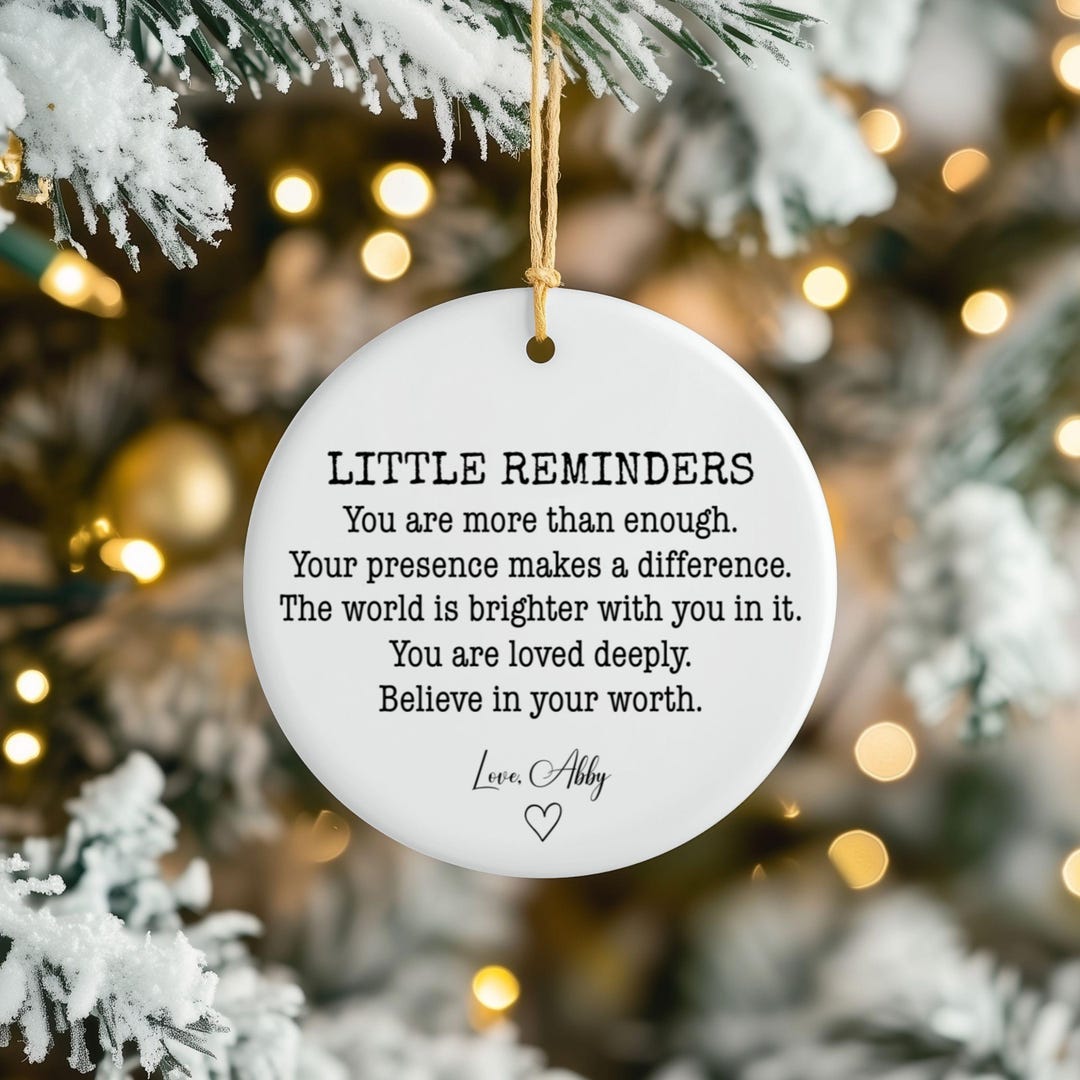 Little Reminder Keepsake, You Are Enough Ornament, Christmas Ornament ...