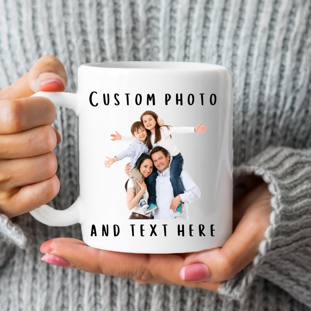 Custom Family Photo Mug, Family Photo Mug, Photo Mug, Personalized Mug ...