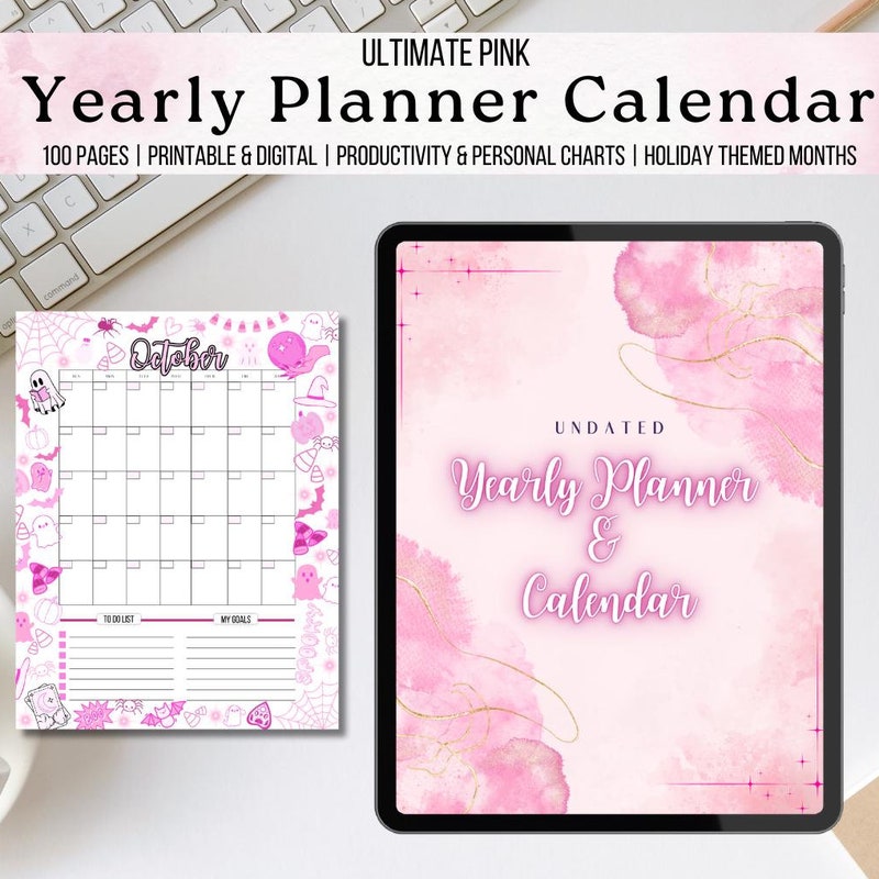Pink Planner Printable - Etsy