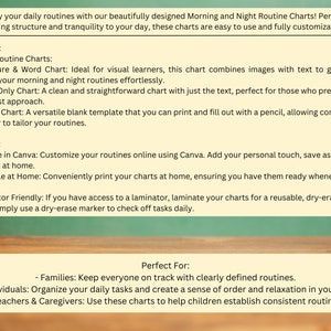 Boys Daily Routine Charts for Kids | Editable Customizable Canva | Pink ...