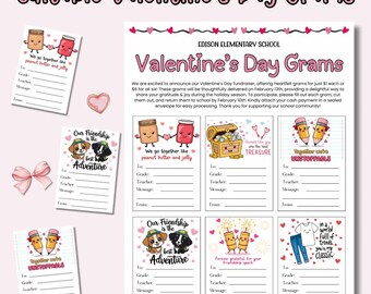 Valentine’s Day Pink Grams School Fundraiser | Cute Funny Phrases ...
