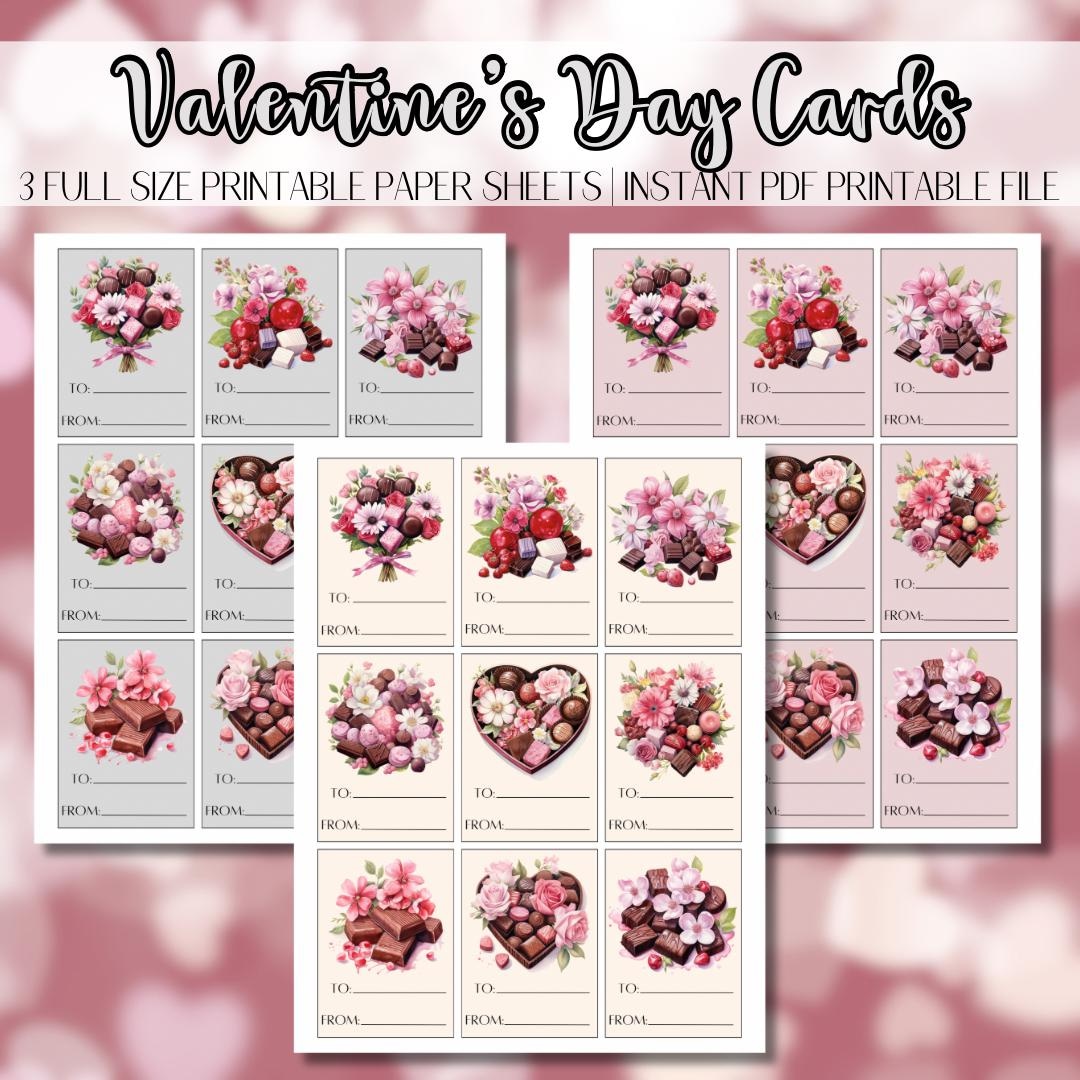 Adult Secret Admirer Valentine’s Day Cards | Simple Romantic Design ...