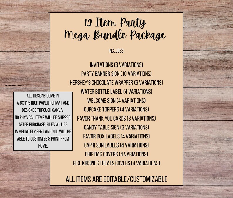 Kids Construction Worker Birthday Party Printable Bundle | 12 Piece ...