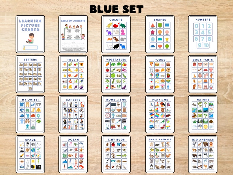 Kids Interactive Learning Posters Charts | Shapes & Colors Educational ...