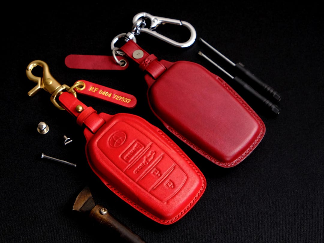 2022 2024 Toyota Corolla Cross Leather Key Fob Cover, Toyota Key Chains ...