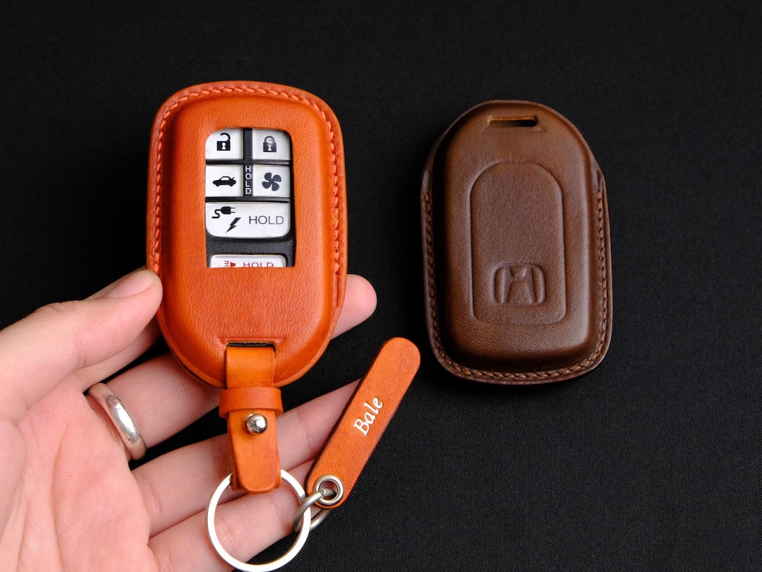 Honda Key Fob Cover Case, Leather Protector Case for Key Fob Entry ...