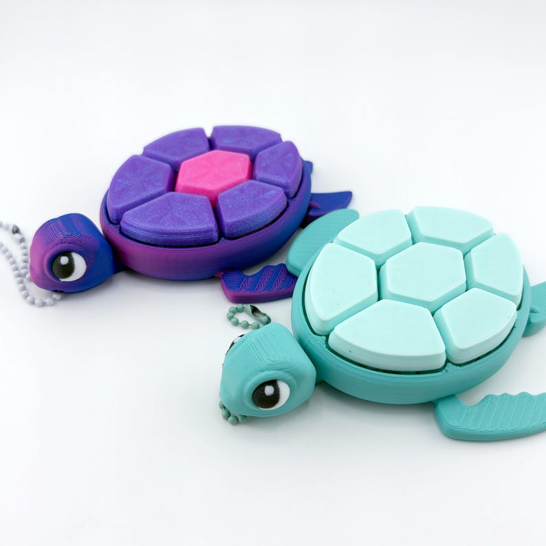 Turtle Multi-key Sensory Clicker Fidget Toy - Satisfying Tactile Fun ...
