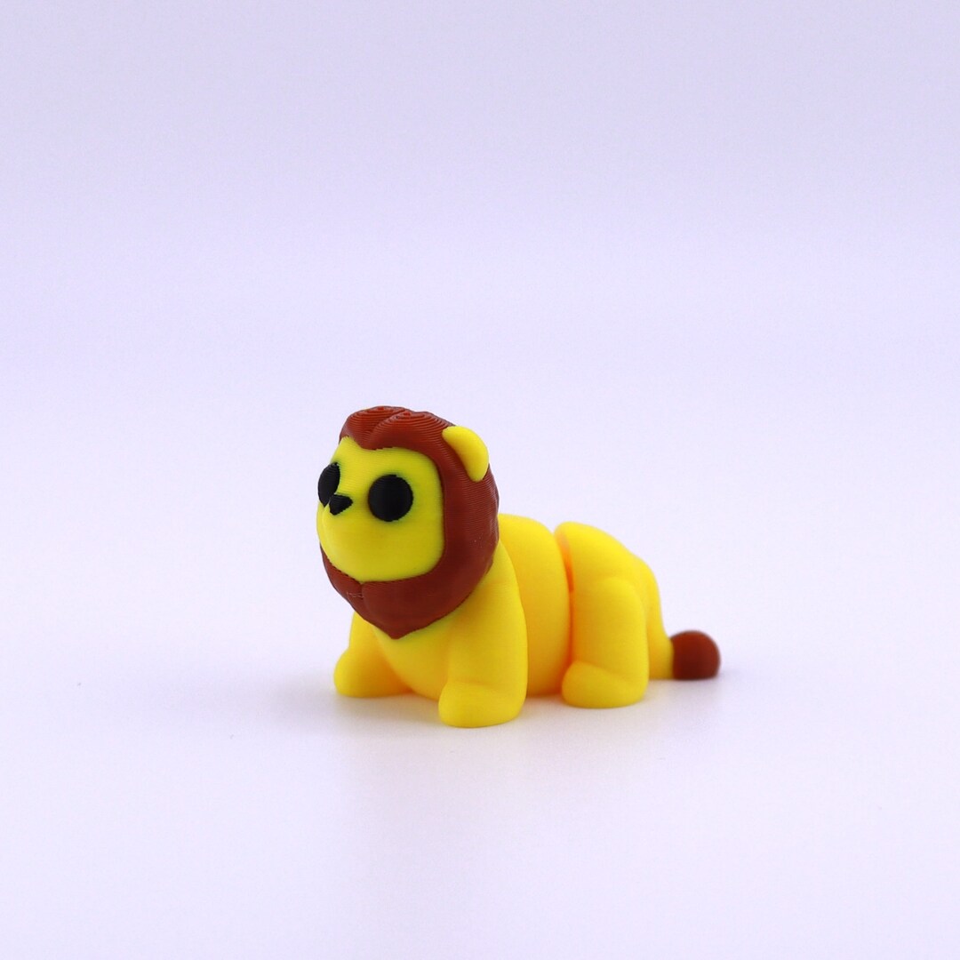 Baby Lion 3d Printed Articulated Fidget Friend Flexi Animal Sensory Toy ...