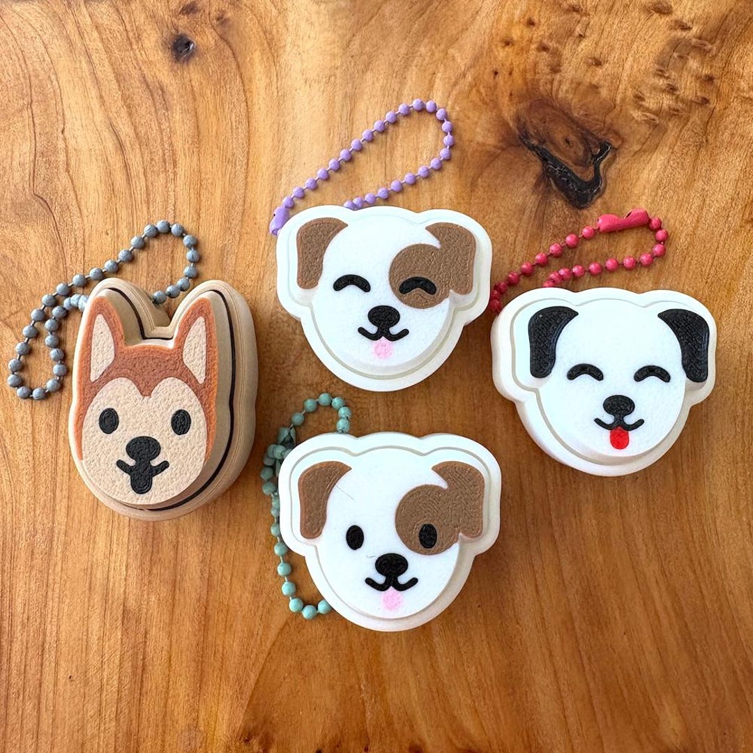 Dog Key Clicker Fidget Keychain | 3d Printed Sensory Toy - Etsy