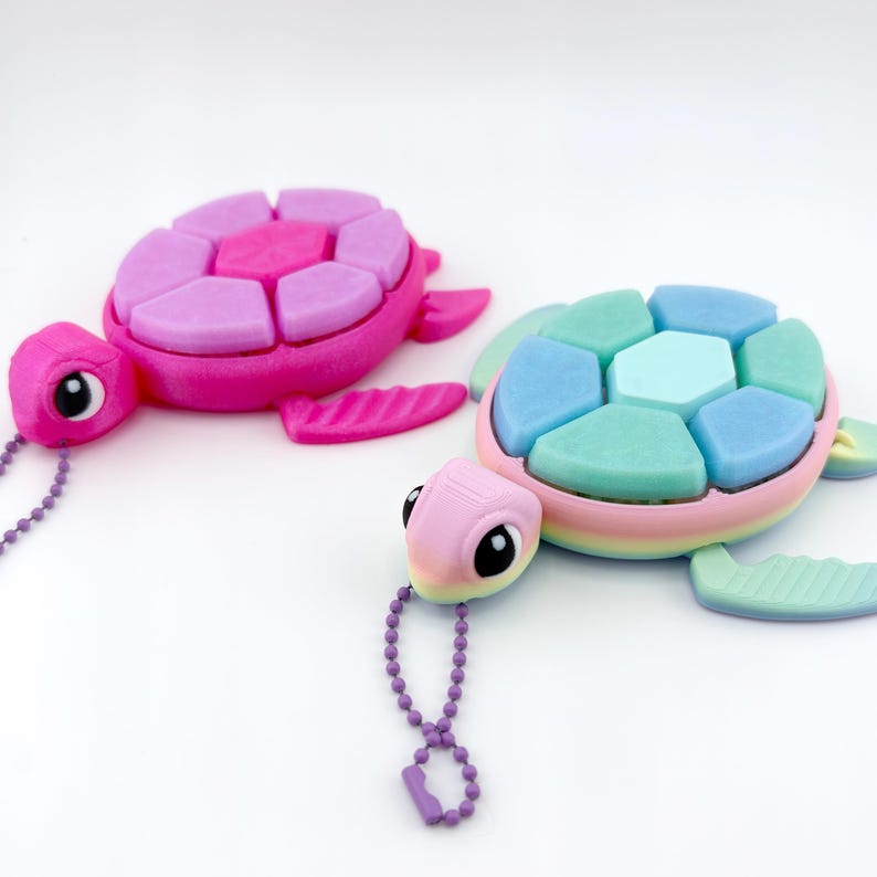 Turtle Multi-key Sensory Clicker Fidget Toy - Satisfying Tactile Fun ...
