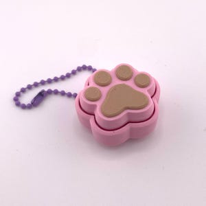 Paw Print Key Clicker Fidget Keychain | 3d Printed Sensory Toy - Etsy