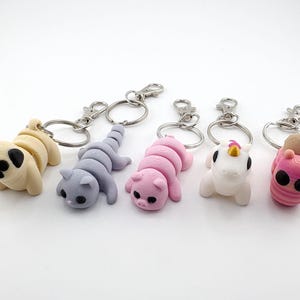 Baby Animal Keychain Set 1 | 3D Printed Articulated Fidget Toy - Dog ...