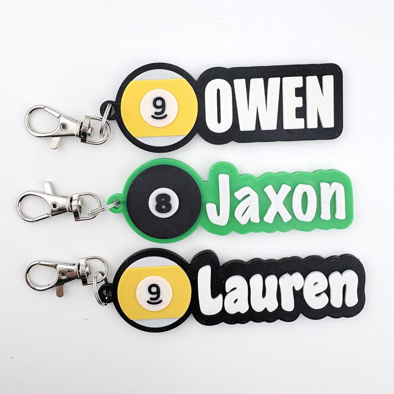 8 Ball Keychain Plastic - Etsy