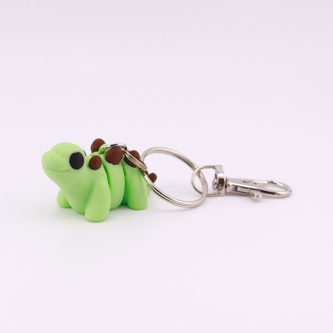 Baby Stegosaurus Keychain 3d Printed Articulated Fidget Friend Flexi ...