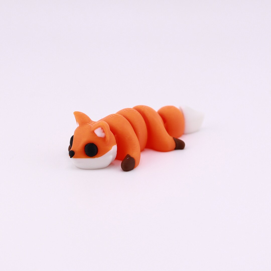 Baby Fox 3d Printed Articulated Fidget Friend Flexi Animal Sensory Toy ...