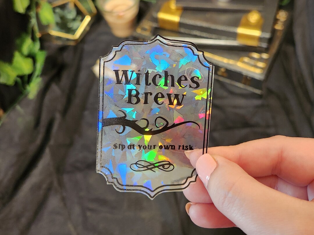 Witches Brew Potion Label Apothecary Sticker | DIY Coffee Mug Art ...