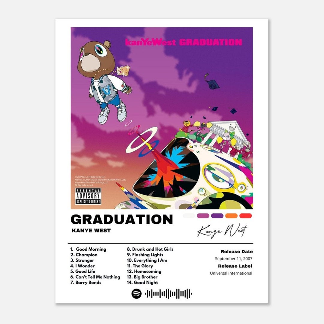 Kanye West Graduation Poster for Room - Etsy