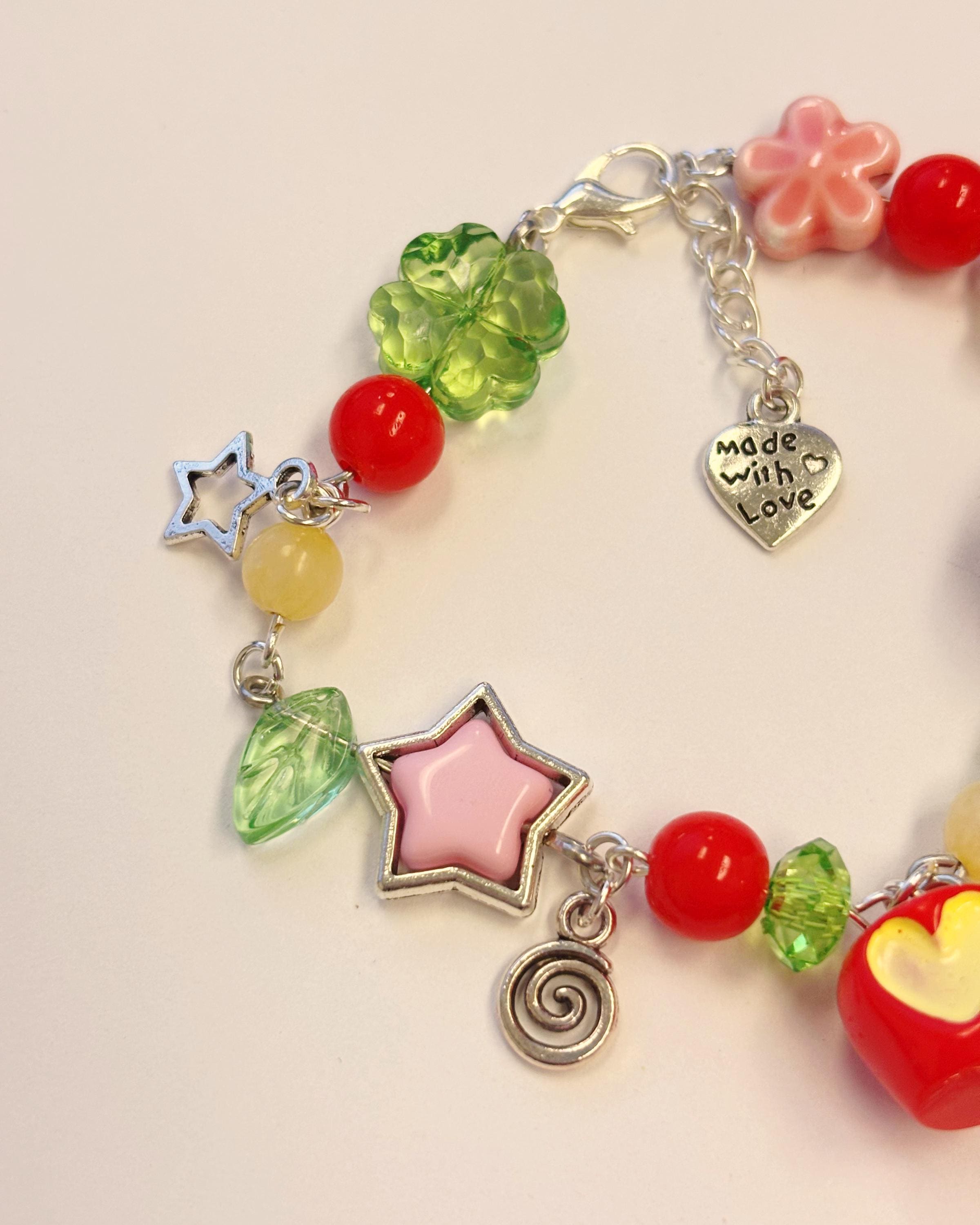 Sweet & Sour Apple Charm Bracelets - Etsy