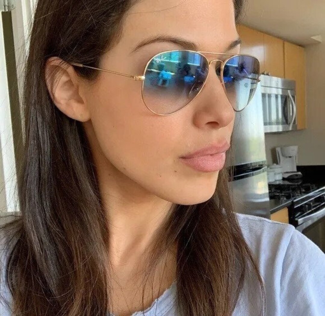 Ray-bans Classic Aviator Gradient Sunglasses Oversized - Etsy