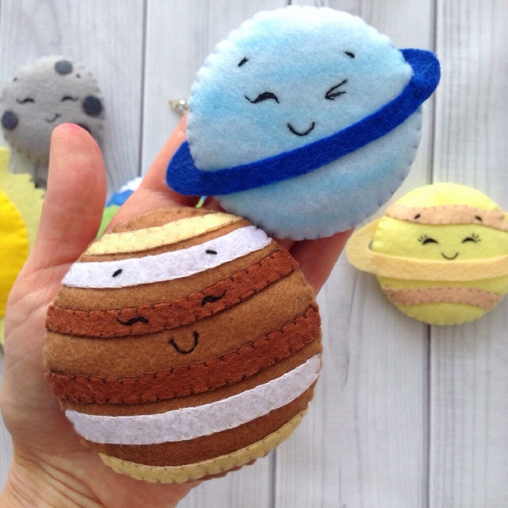 Felt Planets, Set Solar System, Magnet Space Set, Educational Toys Sun ...
