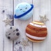 Felt Planets, Set Solar System, Magnet Space Set, Educational Toys Sun ...