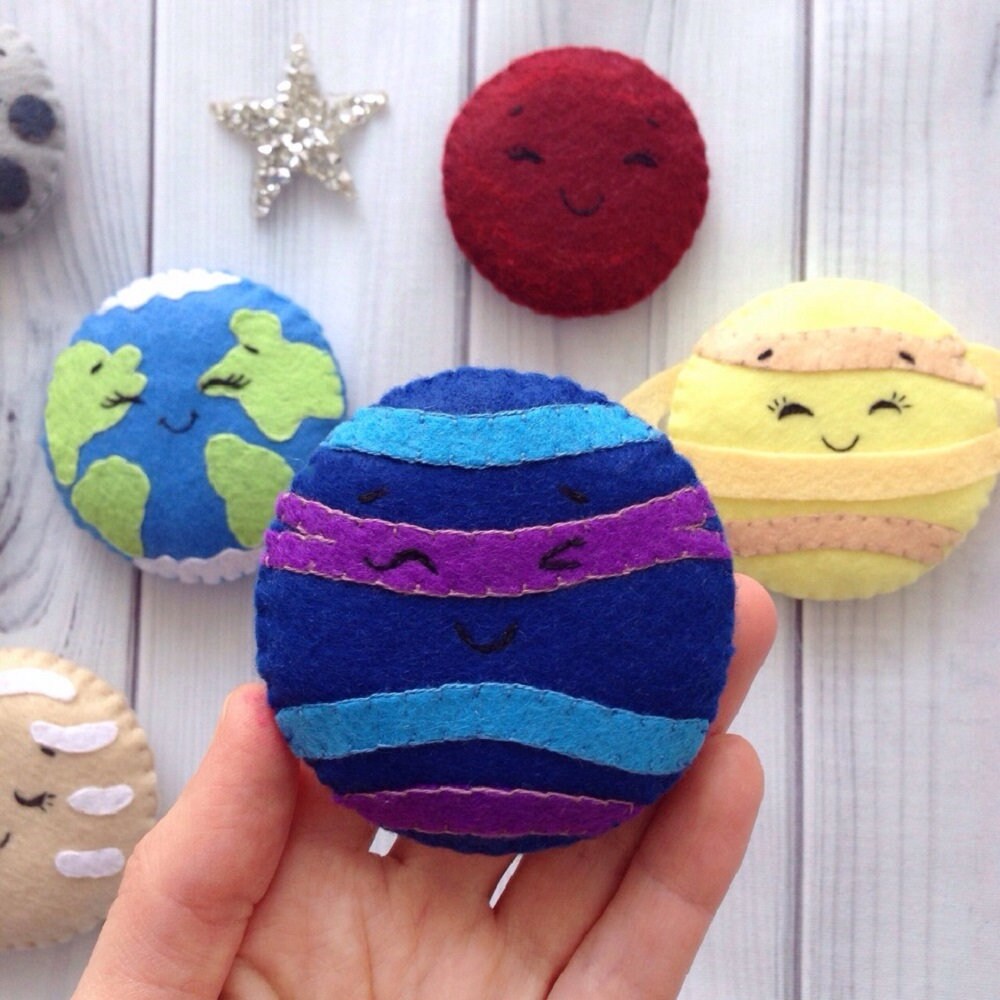 Felt Planets, Set Solar System, Magnet Space Set, Educational Toys Sun ...