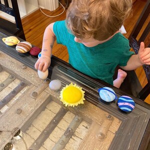 Felt Planets, Set Solar System, Magnet Space Set, Educational Toys Sun ...